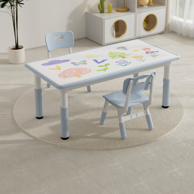 Children's tables and chairs can graffiti kindergarten learning drawing ...