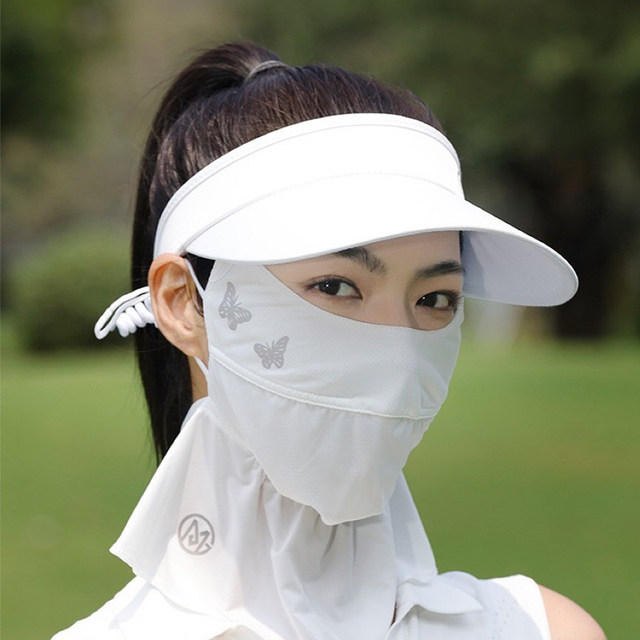 Golf summer sun protection hat for women covering face, anti-UV, neck ...