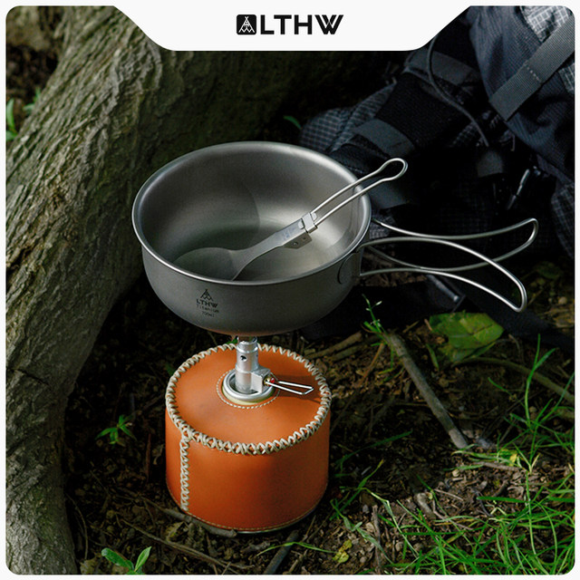 LTHW Journal of Pure Titanium Bowl Outdoor Portable Bowl Hiking Wild ...
