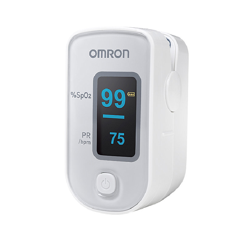 Omron HPO-100 Finger Pulse Oximeter - Blood Oxygen Saturation Monitor