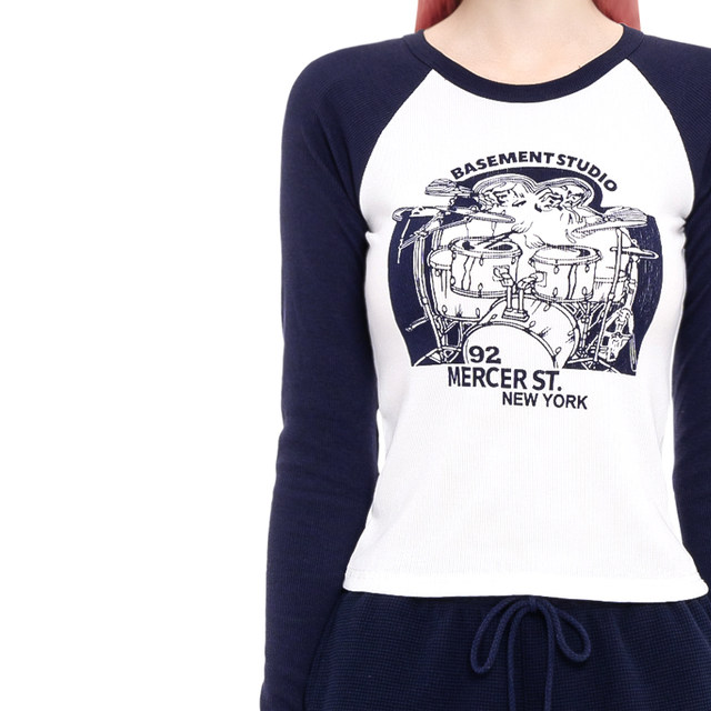 BM top long-sleeved T-shirt for women 2024 new autumn and summer slim ...