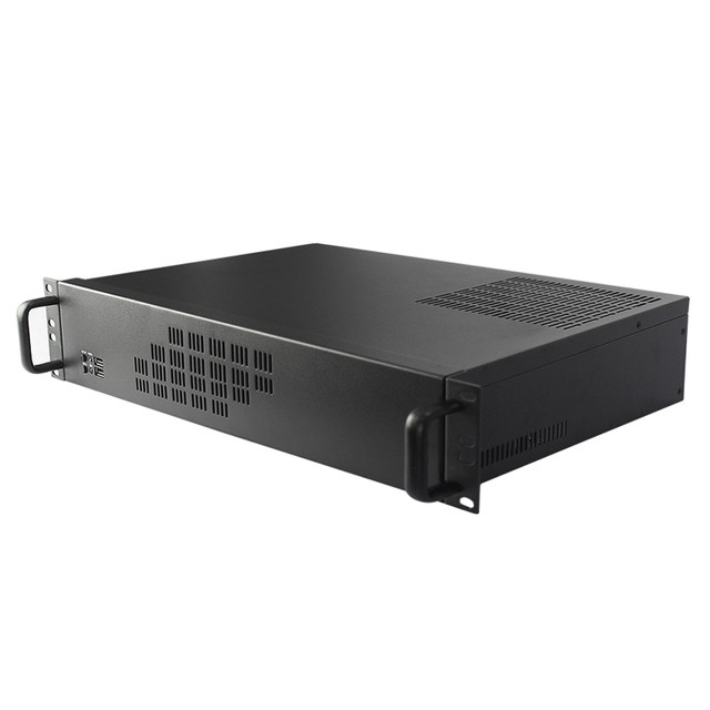 19-inch standard rack-mounted 2U industrial control chassis mute dust ...