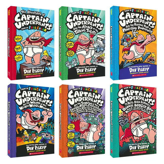 Xuele Underpants Superman 1-6 volumes captainunderpants full-color ...