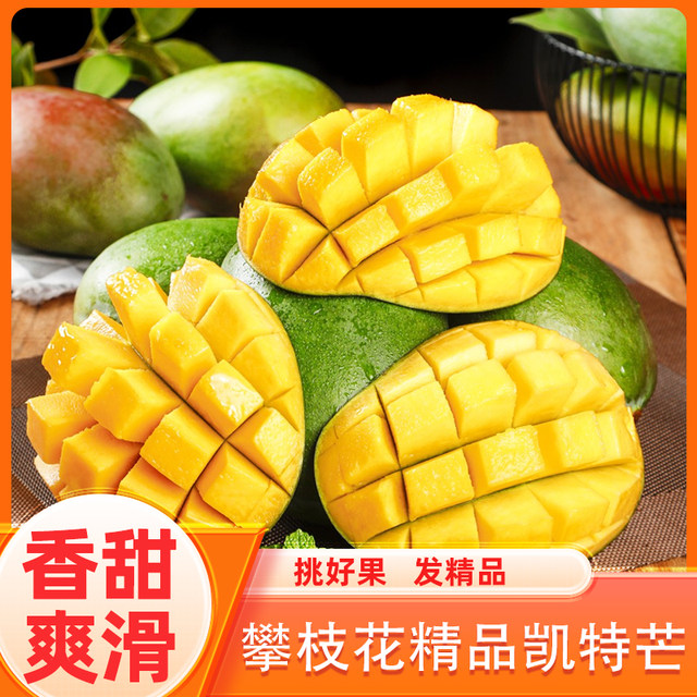 Premium Kate Mango Sichuan Panzhihua freshly picked large fruits sweet ...