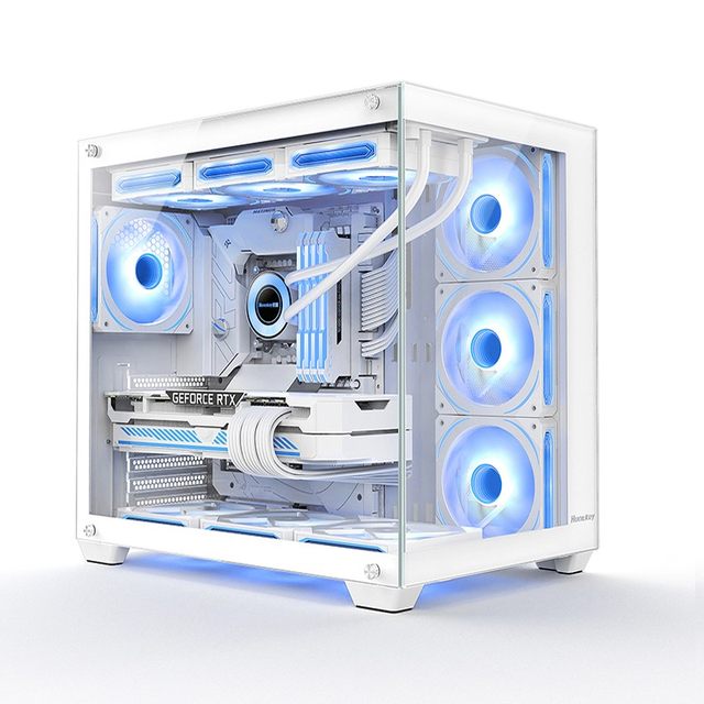 Huntkey S980/S960 sea view room chassis computer desktop host atx side ...