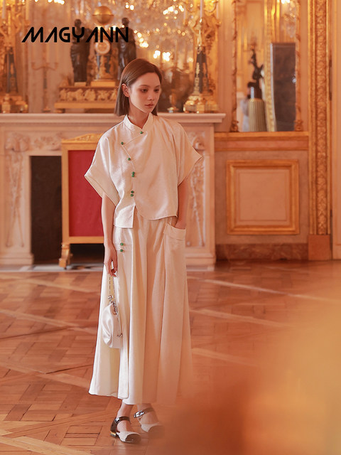 Magyann designer original simple and elegant new Chinese asymmetric ...