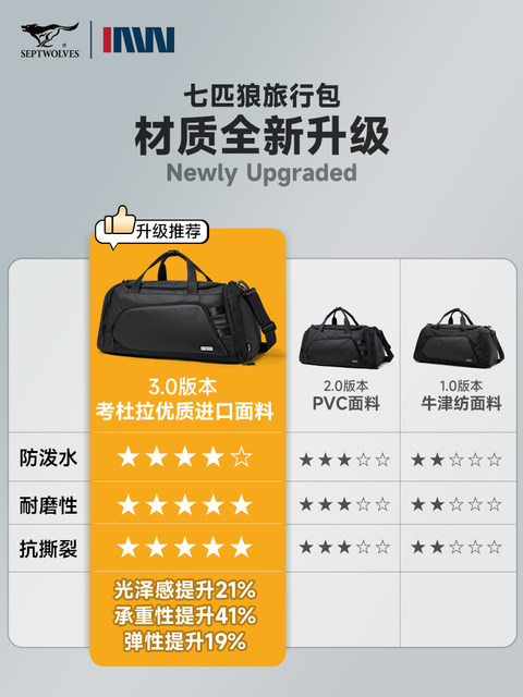 Septwolves men's fitness bag dry and wet separation outdoor backpack ...