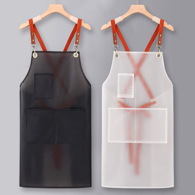 TPU waterproof apron transparent oil -proof 2024 new net red custom ...