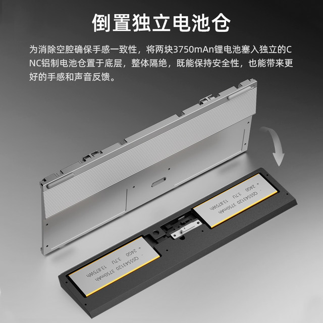 ZIDLI magnetic power Flash80 aluminum lump mechanical keyboard Gasket structure customized three ...