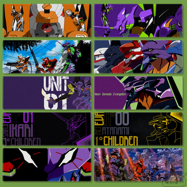 Anime Neon Genesis Evangelion EVA super large mouse pad customized ...