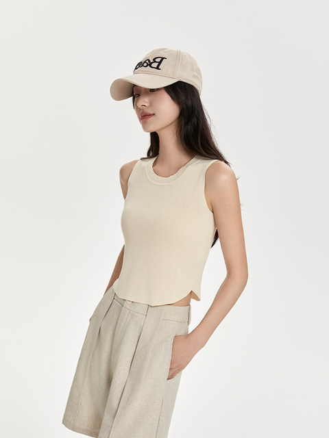 DARIN DARIN Knitted Vest Casual and Versatile Temperament Campus Style Top