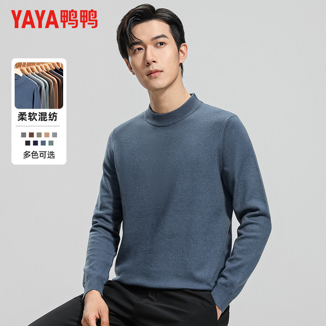 Yaya men's half turtleneck bottoming sweater autumn and winter new ...