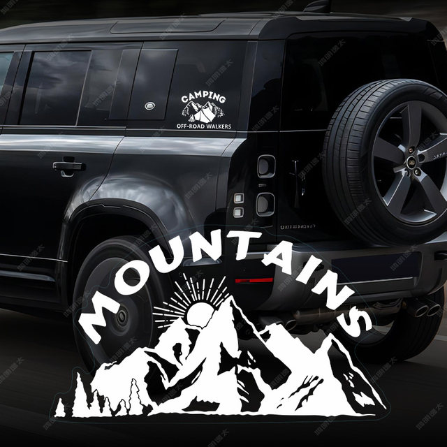 Car personalized creative outdoor camping car stickers off-road RV ...