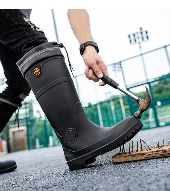 Thick anti-snake bite steel-toe fishing shoes, outdoor salt water shoes ...