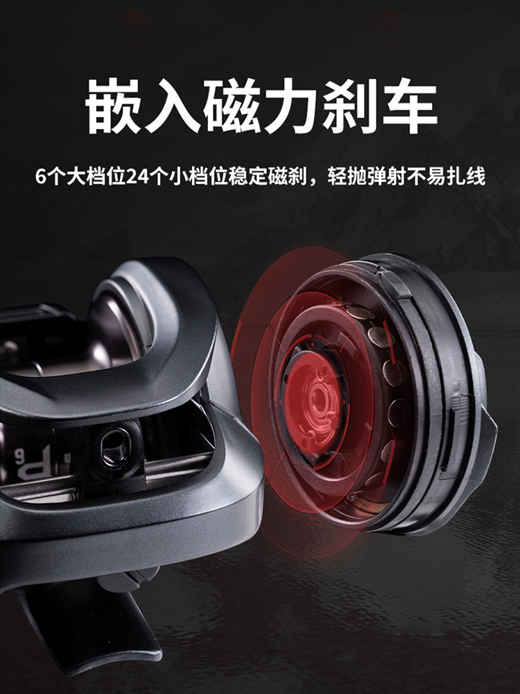 Takuma P6 Micro Fishing Reel - 7+1 Bearings, 8 Speed Ratio