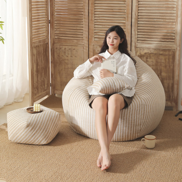 epp lazy sofa bean bag bedroom balcony single Japanese style summer ...
