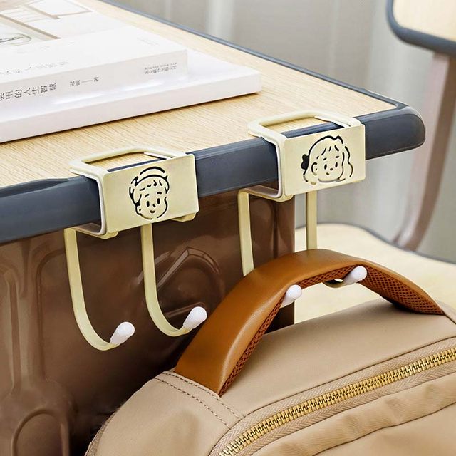 School bag hook for hanging school bags at the table, student classroom ...