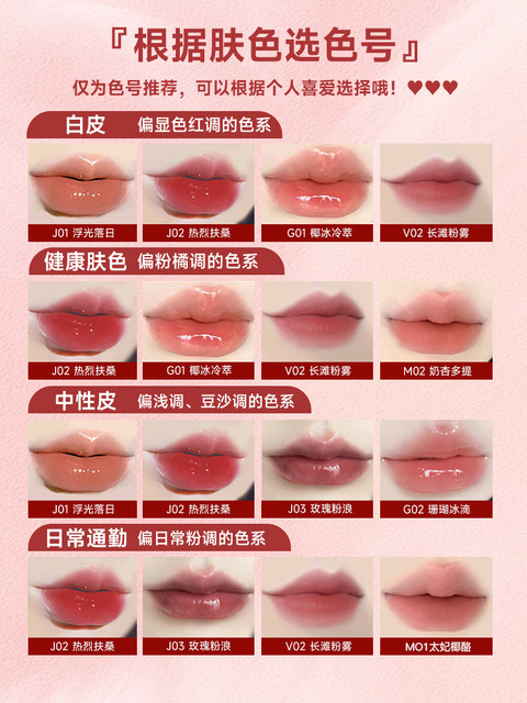 mistine lip glaze milk coffee lip jelly lipstick autumn and winter ...