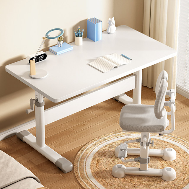 Children's study table, primary school student desk, liftable homework ...