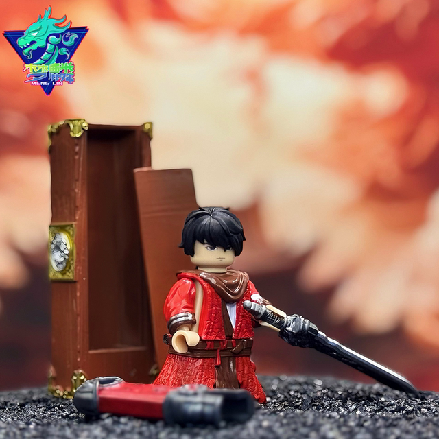 Menglin red Li Xingyun minifigure armor domestic building blocks trendy ...