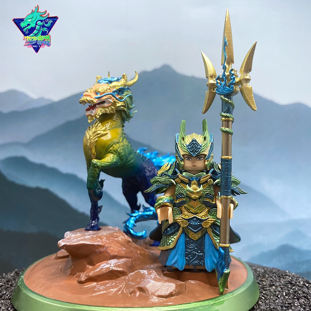 Menglin Shanhaijing Five Divine Beasts Kirin Figure Armor Hand Model Trendy New Product 2024 ...