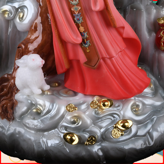 Moon Palace Chang'e Taiyin Star Lord Chang'e Jade Rabbit Statue Laurel ...