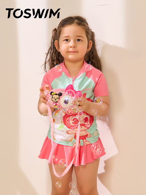 TOSWIM Children's Swallow Swiming Swiming Swing up sunscreen Small ...