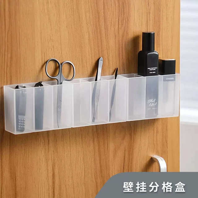 Punch-free wall-mounted partition box mirror cabinet small storage box ...