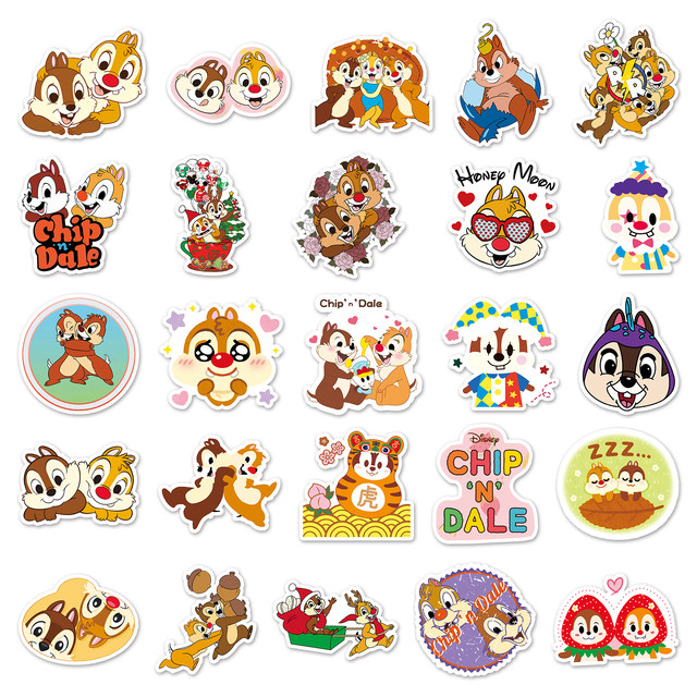 100 animated Chichi and Didi stickers chipmunk cartoon graffiti ...