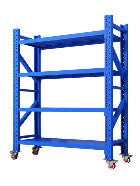 Workshop material rack turnover trolley movable storage rack with ...