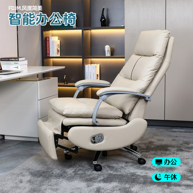 Elegant and simple office chair, comfortable and sedentary boss chair ...