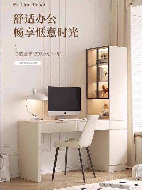 Cream Style Desk Dressing Table Combination For Home Writing Desk ...