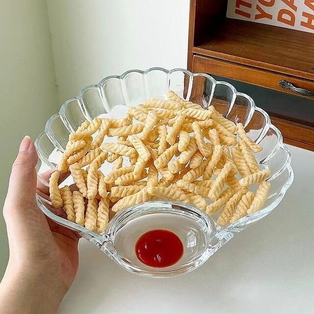 Household dumpling plate shell-shaped multi-functional dipping plate ...