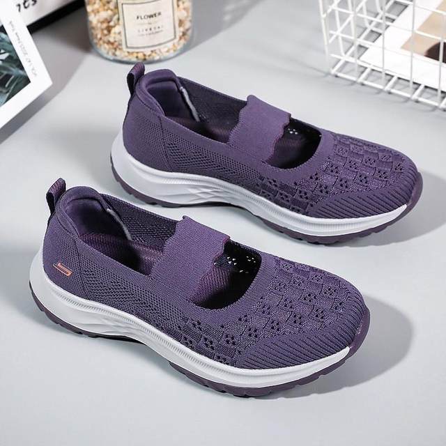 Summer middle-aged and elderly casual mother's shoes, lightweight, non ...
