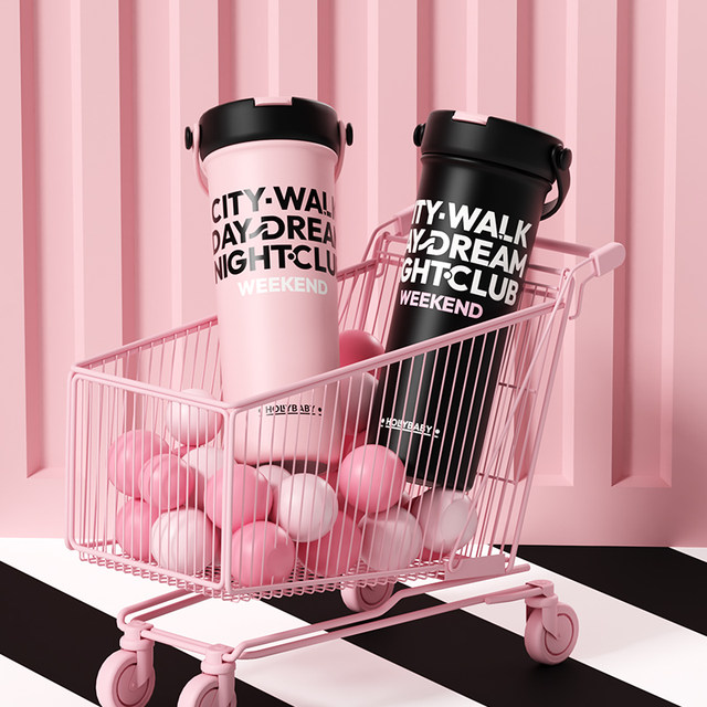 Hollybaby thermos cup female portable large -capacity water cup ...