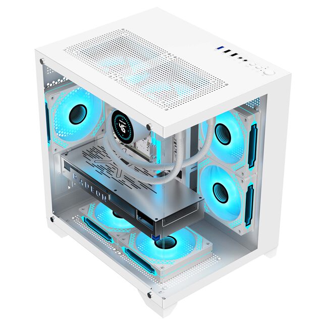 AY sea view room MINI computer case desktop full side transparent matx ...