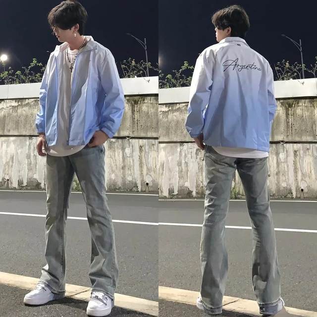 Men's 2024 new autumn clothing niche designer men's high-end jacket set ...