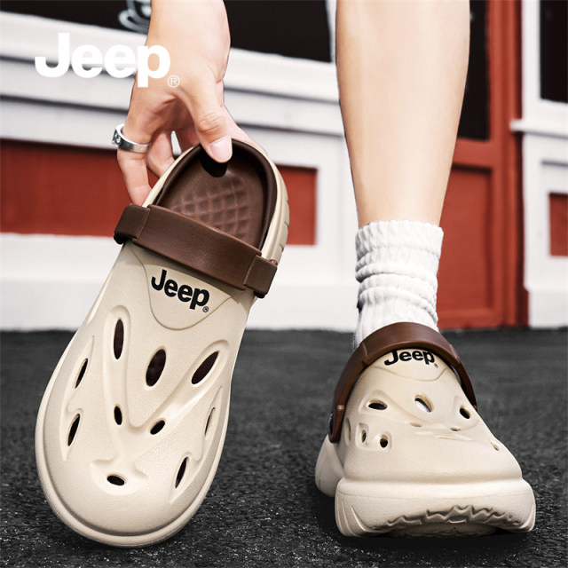 JEEP Jeep Crocs Men's Summer Outer Slippers 2024 New Coconut Sandals ...