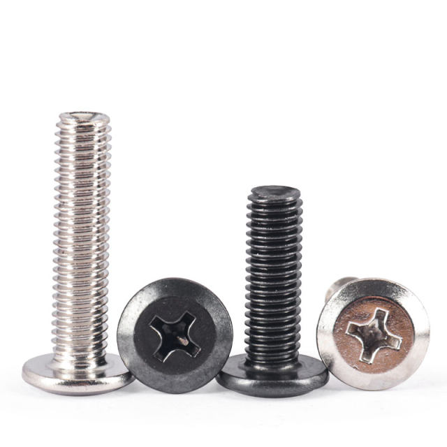 Black edge furniture screw round head bevel edge cross screw children's ...