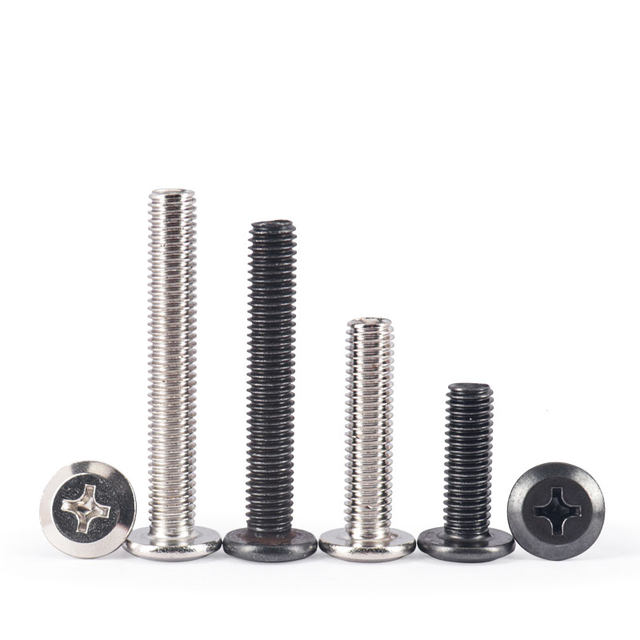 Black edge furniture screw round head bevel edge cross screw children's ...
