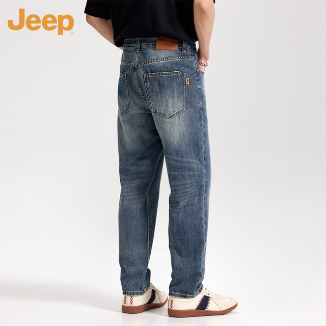 JEEP Jeep fashion brand straight jeans men's nostalgic retro 2024 ...