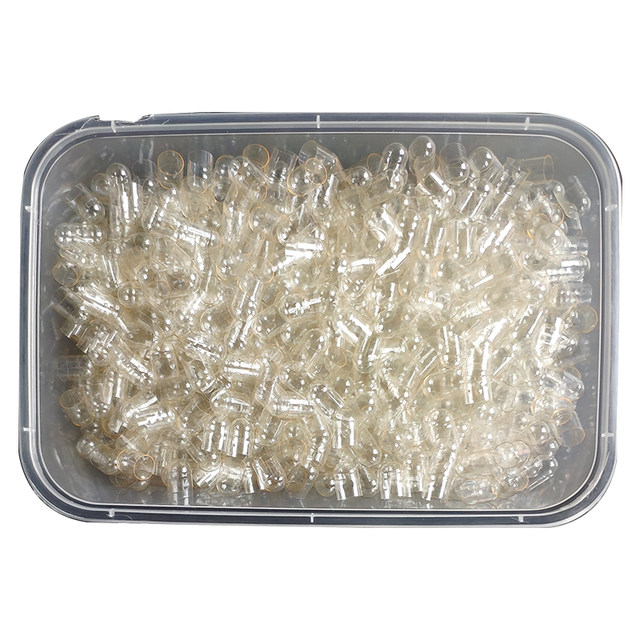 Bulk glutinous rice hollow pure plant capsule shells edible corn starch ...