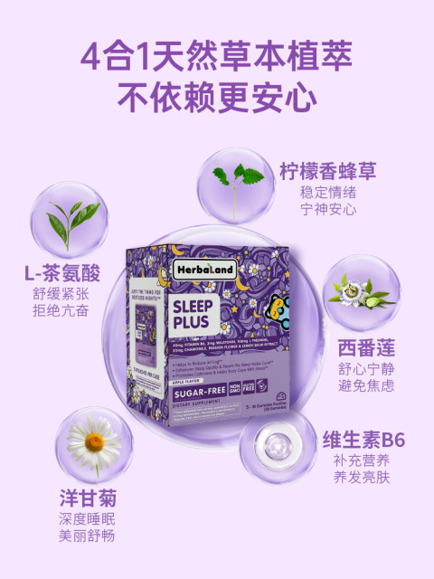 Herbaland melatonin gummies sleep aid sleep flash theanine Canadian ...