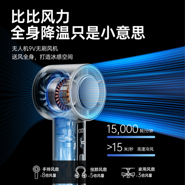 MINISO famous handheld small fan super long battery life 2024 new USB ...