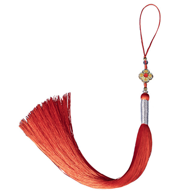 High-end long fringed tassels, antique pendants, cheongsam, pressed ...