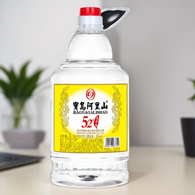 Baodao Alishan large-capacity barreled sorghum wine 2L/bottle 52-degree ...