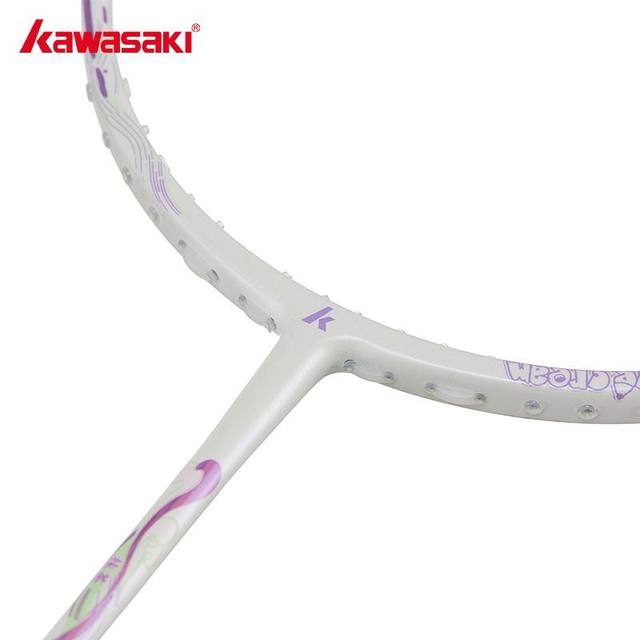 Kawasaki Kawasaki ice cream badminton racket ultra-light 5U full carbon ...