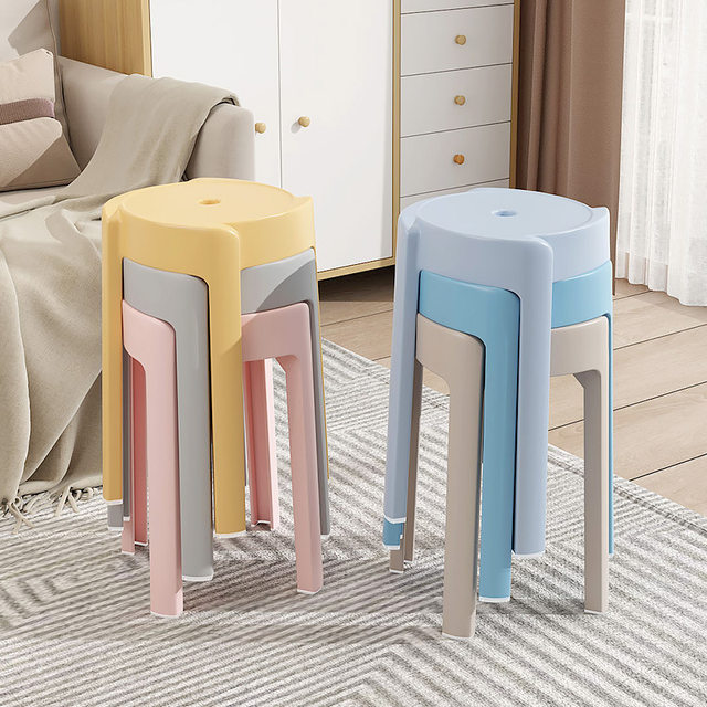 Cyclone Stool Extra Thick Home Living Room High Stool Stackable Strong ...