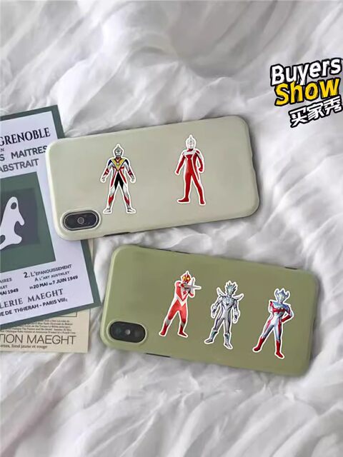 50 Ultraman Zero Tiga cartoon animation stereo stickers decorative ...