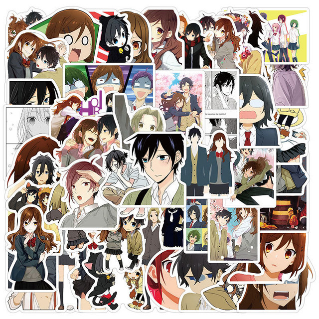 50 cartoons, Japanese cartoons, Hori and Miyamura cartoon 2D stickers ...